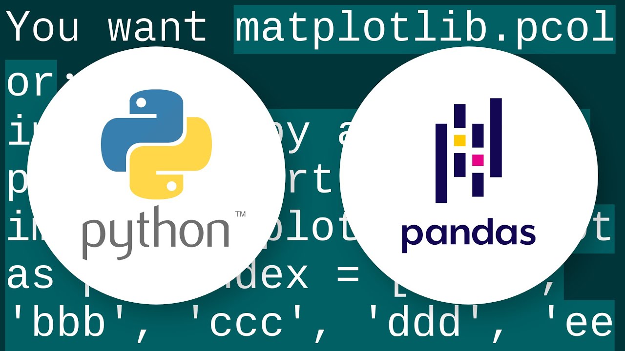 Making heatmap from pandas DataFrame