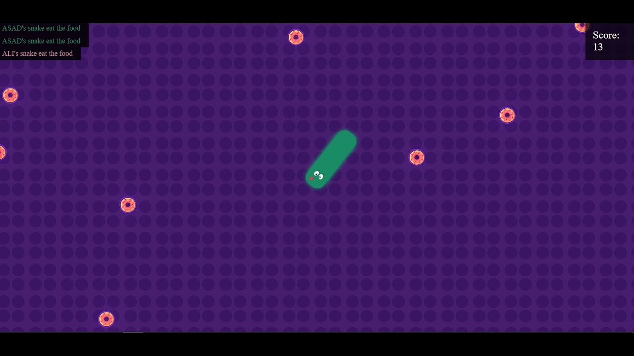 Multiplayer SNAKE GAME using REACT JS, Socket.io and NodeJS