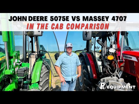 John Deere 5075E vs Massey Ferguson 4707 - Cab Comparison