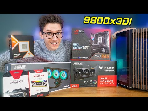 The STUNNING Ryzen 7 9800X3D Gaming PC Build 2024! 🥳 RX 7900 XTX, APNX V1 Wood! | AD