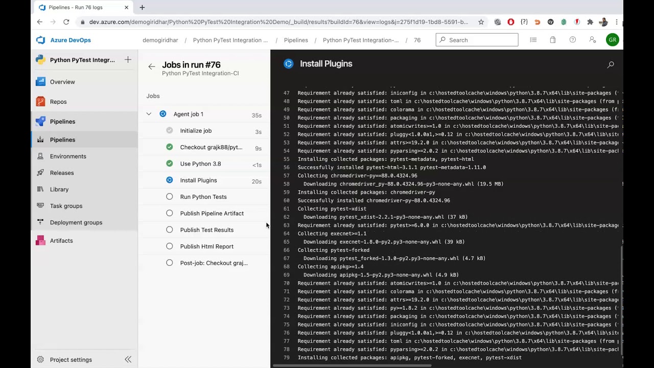 Python Azure Integration and Execution