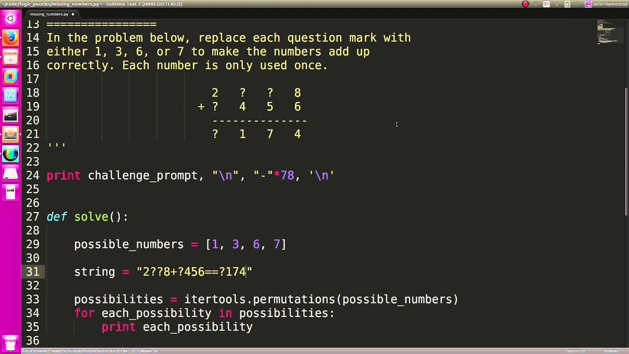 02 SOLUTION: Missing Numbers