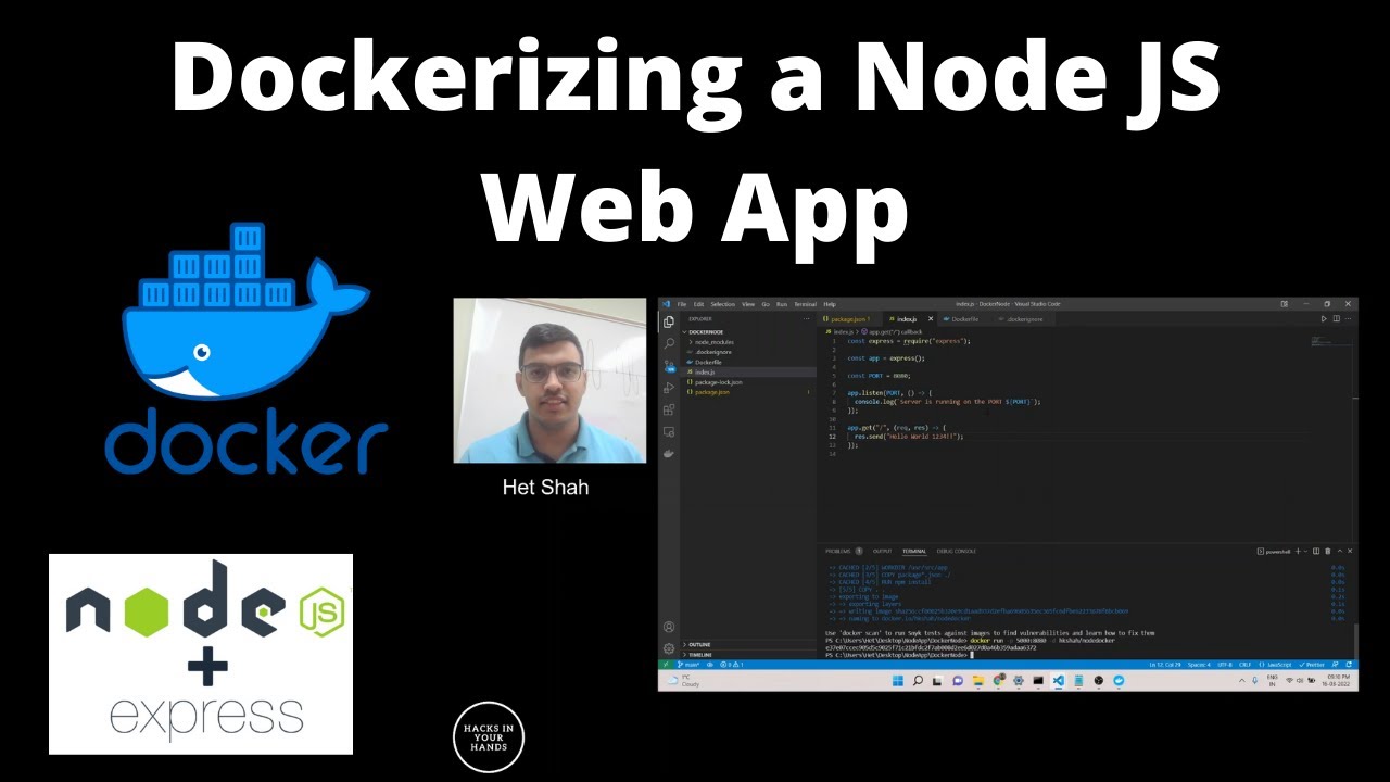 How to Containerize NodeJS Application using Docker