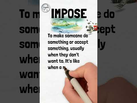 IMPOSE Word Definition?#animation #tranding #short#viral