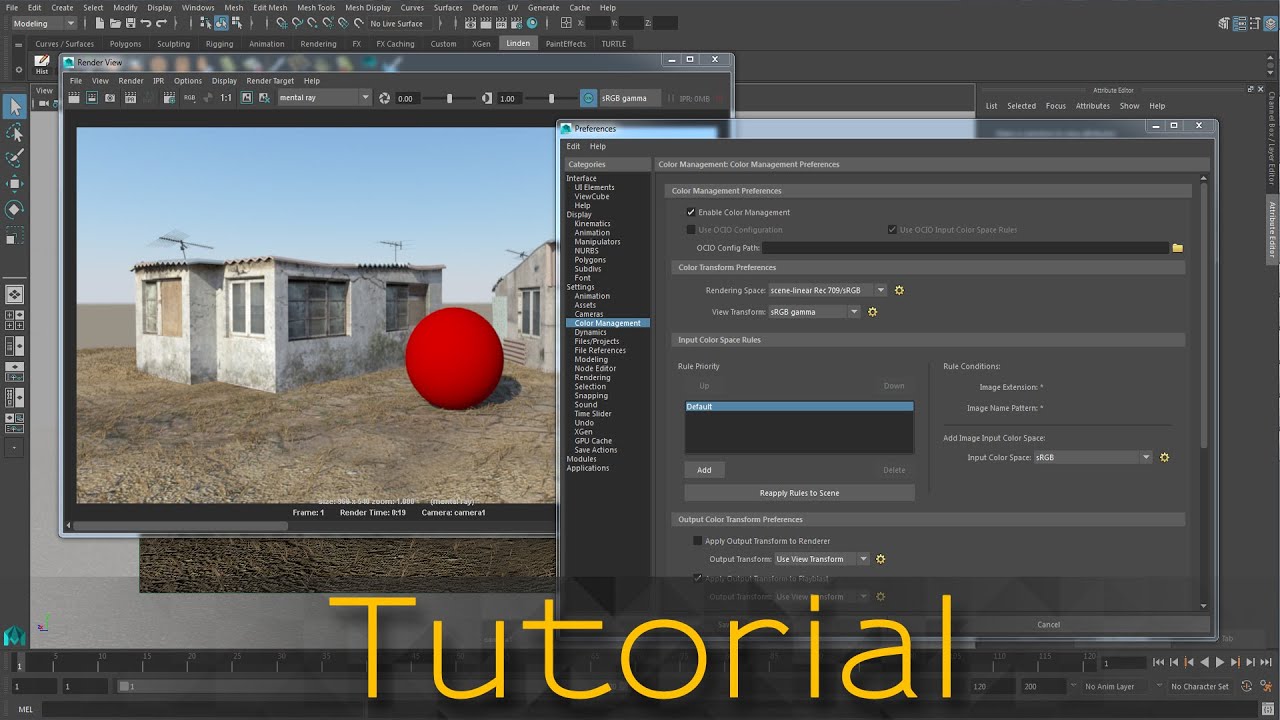 Maya 2015 vs 2016 - Linear Workflow Comparison Part 2