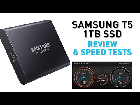 SAMSUNG T5 1TB PORTABLE SSD REVIEW AND DISK SPEED TEST