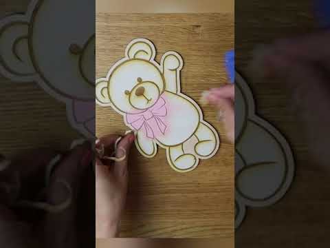 Making a baby shower guest book on a pre-made sign #shorts #laserengraving