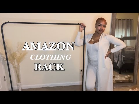 UNBOX & ASSEMBLE AMAZON CLOTHING RACK WITH ME!!