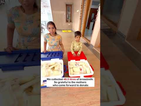 Donated 48.5 litres of Breastmilk to Government Hospital from Vriksham !!!