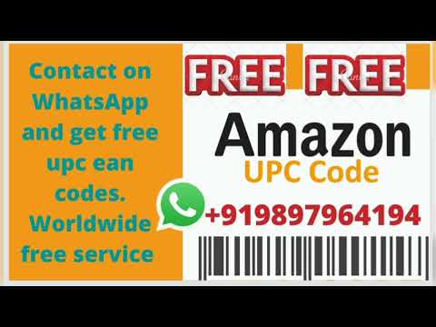 how to get upc ean codes for amazon free of cost. contact on WhatsApp and get codes. +919897964194