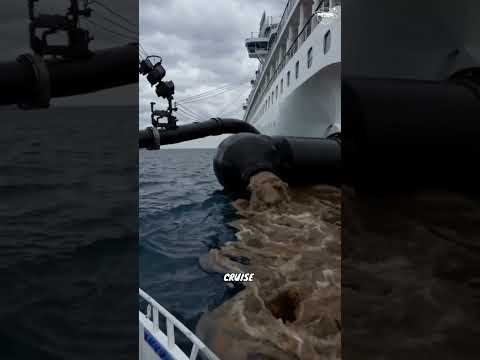 cruise ships dumping waste into the ocean #viralshorts #shorts