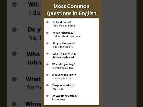 Top Most Common Daily Questions and Answers in English | Learn English Speaking Easily #shorts #fyp