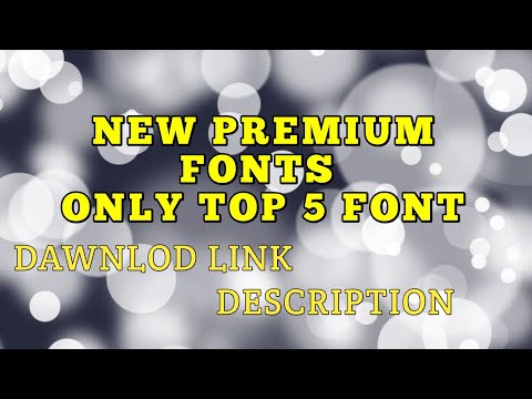 How To premium font dawnlod By Jannat Ali
