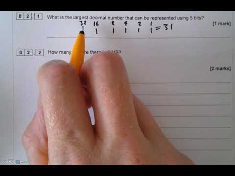Bits and bytes what they are with exam question