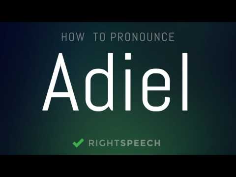 Adiel - How to pronounce Adiel
