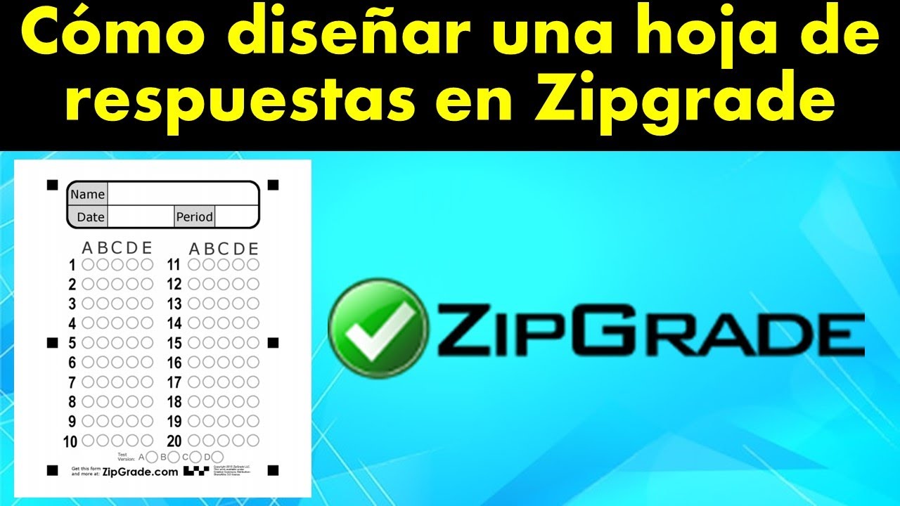 Cómo diseñar una hoja de respuestas en ZIPGRADE