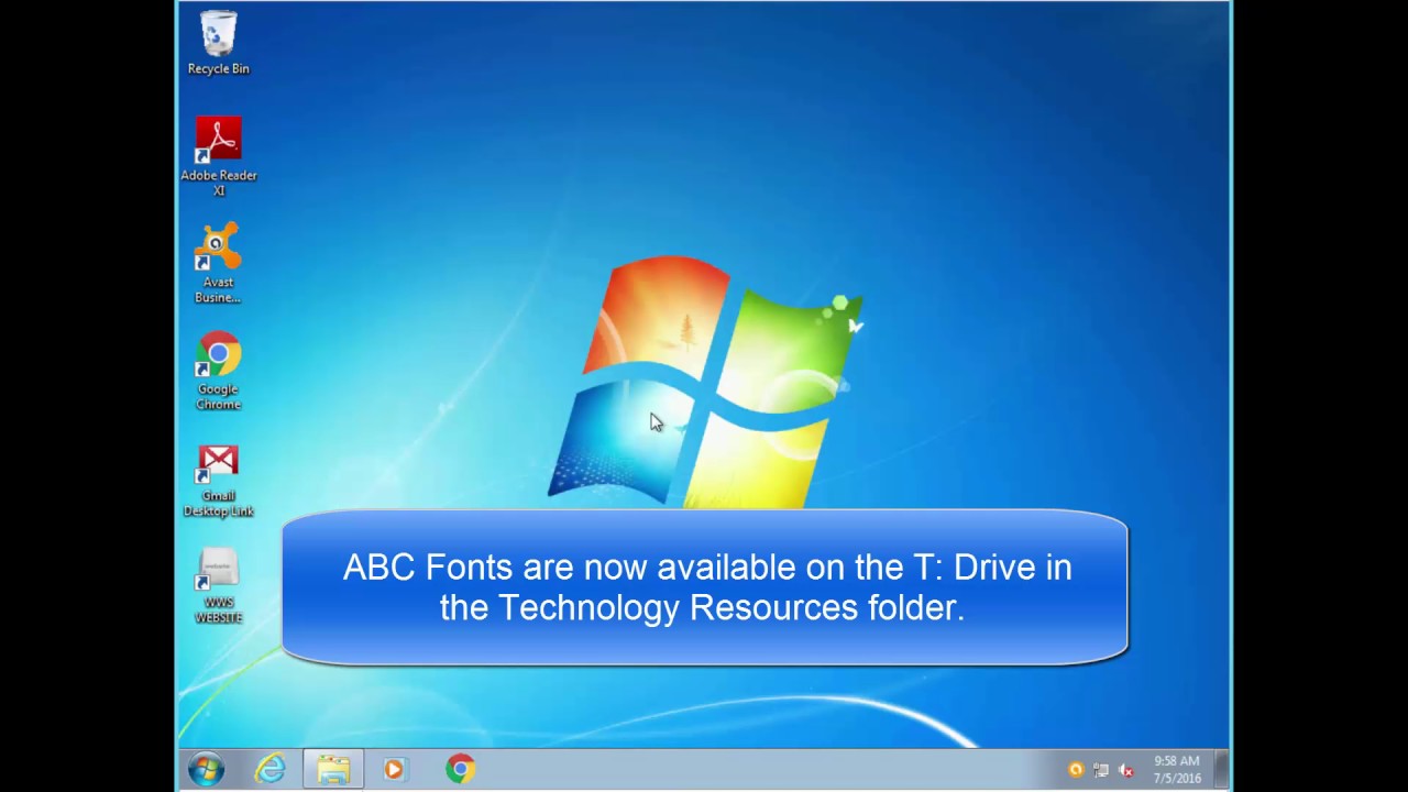 Install ABC Fonts HD