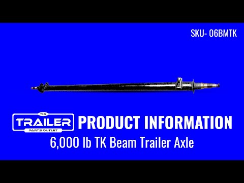 The Ultimate 6K Trailer Axle Beam (6000 lb): Ideal for Utility, Boat, and Car Haulers