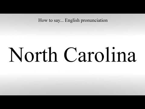 How To Pronounce North Carolina - How To Say: American pronunciation