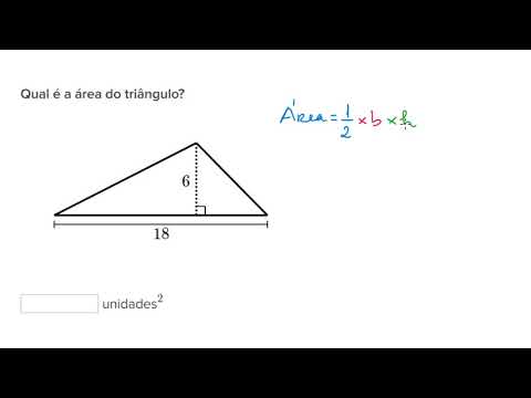 Encontrar a área de triângulos (vídeo) | Khan Academy