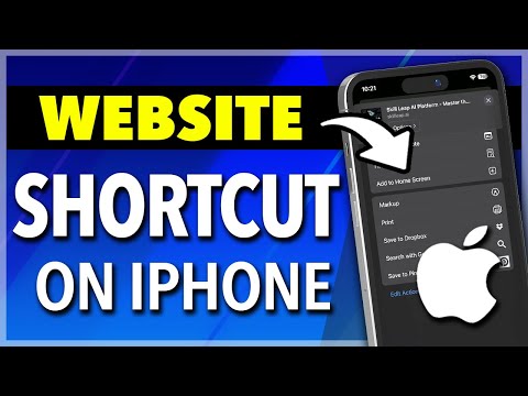 How To Add Website Shortcut To iPhone Home Screen
