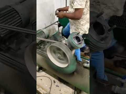 ELGI compressor servicing work #ELGI #compressor #elgi #refrigeration #aircompressors #pistons #mep