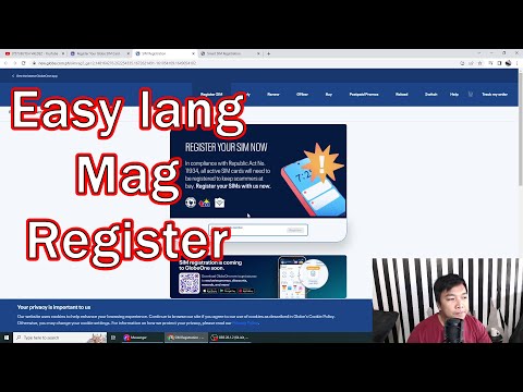 Easy Sim Registration sa Globe and TM prepaid sa PC and laptop and Cellphone