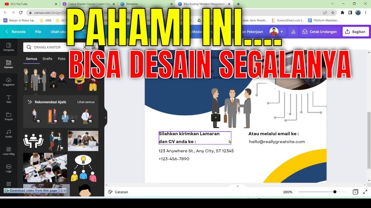 DASAR CANVA - BELAJAR CANVA DASAR