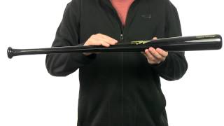 BamBooBat Energize Bamboo Wood Baseball Bat: SQ29SB Silver/Black Adult ...