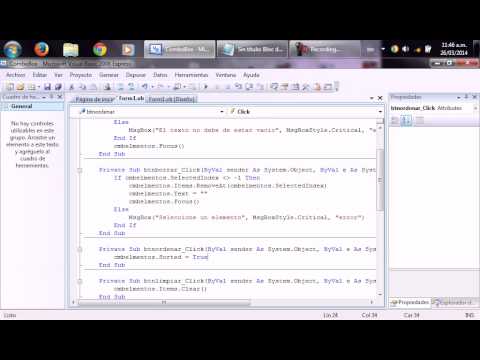 Ejemplo de Combobox en Visual Basic. | Creativos Videos Tutoriales