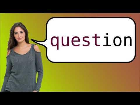 How to say 'question' in French?