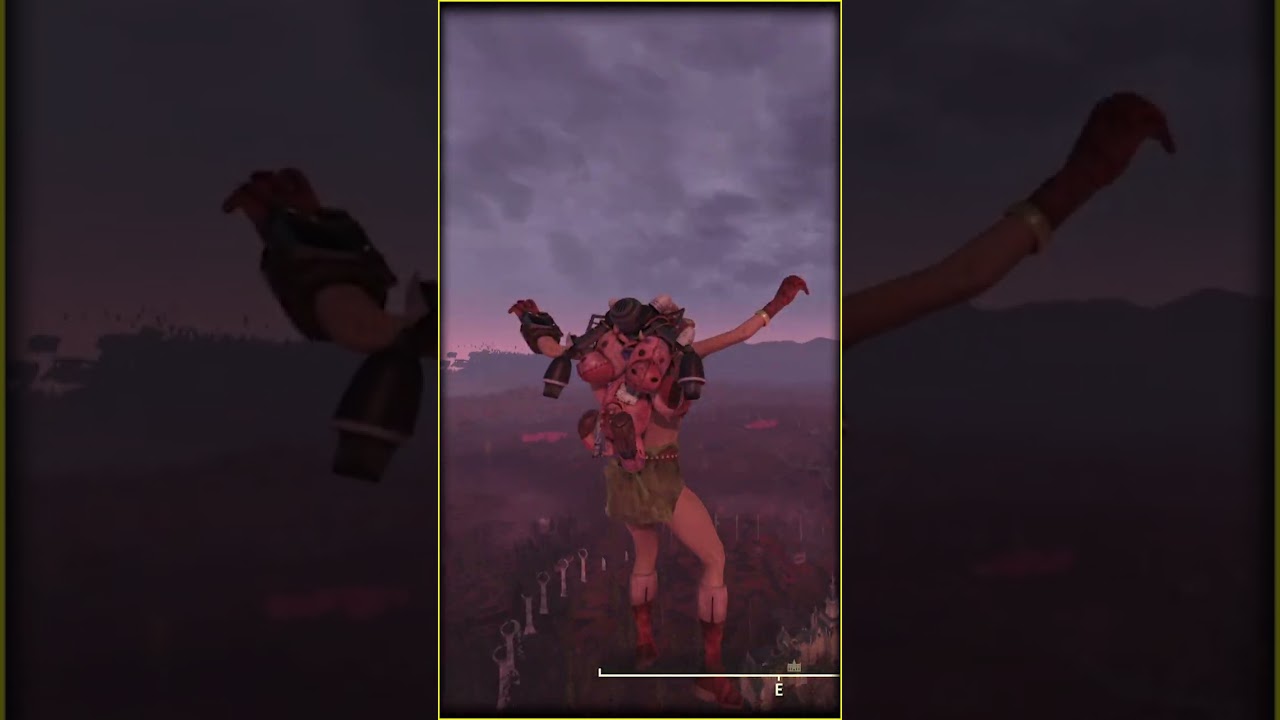 Fallout 76 PTS - You gonna love this Brahmin Backpack.