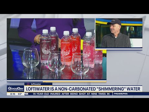 Loftiwater is a non-carbonated 'shimmering' water