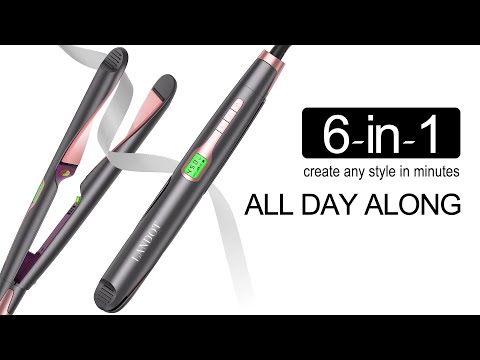LADNOT IRON Twisted Hair Straightener and Curler 2-in-1