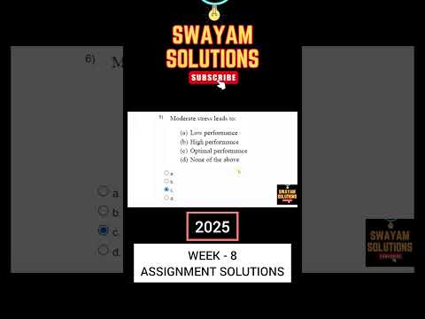 Soft Skill Development Week 8 Assignment Solutions | SWAYAM NPTEL | JAN-APR 2025 | SUBSCRIBE