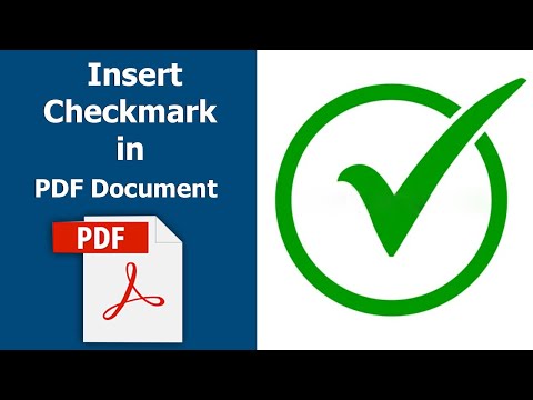 How to add a Tick Symbol in a PDF (fill and sign) using adobe acrobat pro dc