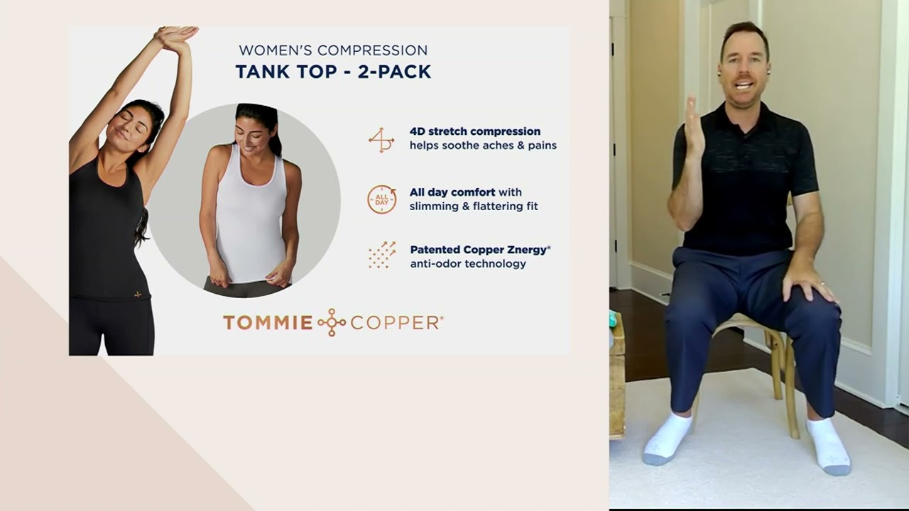 Tommie Copper 2-Pack Compression Support Tank Tops on QVC