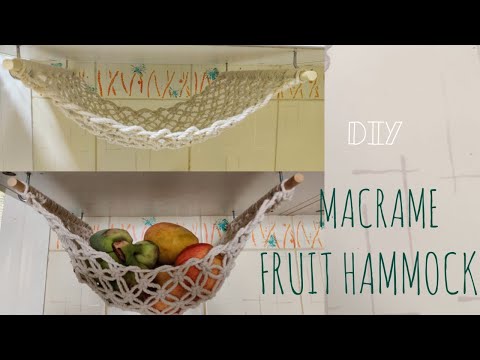 Easy to Make Macrame Fruit Hammock | Step by Step Tutorial | Fruit Holder| How to Macrame