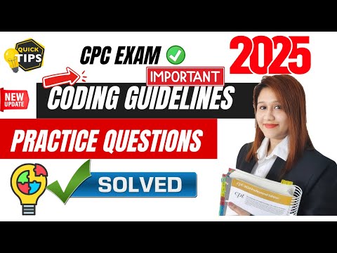 CODING GUIDELINES for CPC EXAM | Medical Coding