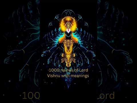 Lord Vishnu Names with meaning 3/1000 Jai Shri Krishna Jai Shri Ram. #chillandchant #TheModernBABA