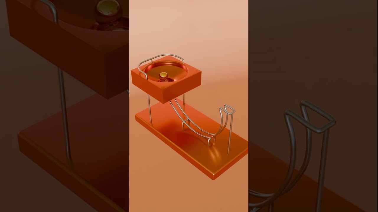 Infinite Marble Loop: Physics vs Illusion | Satisfying Blender Animation  #relaxing  #3d #blender3d