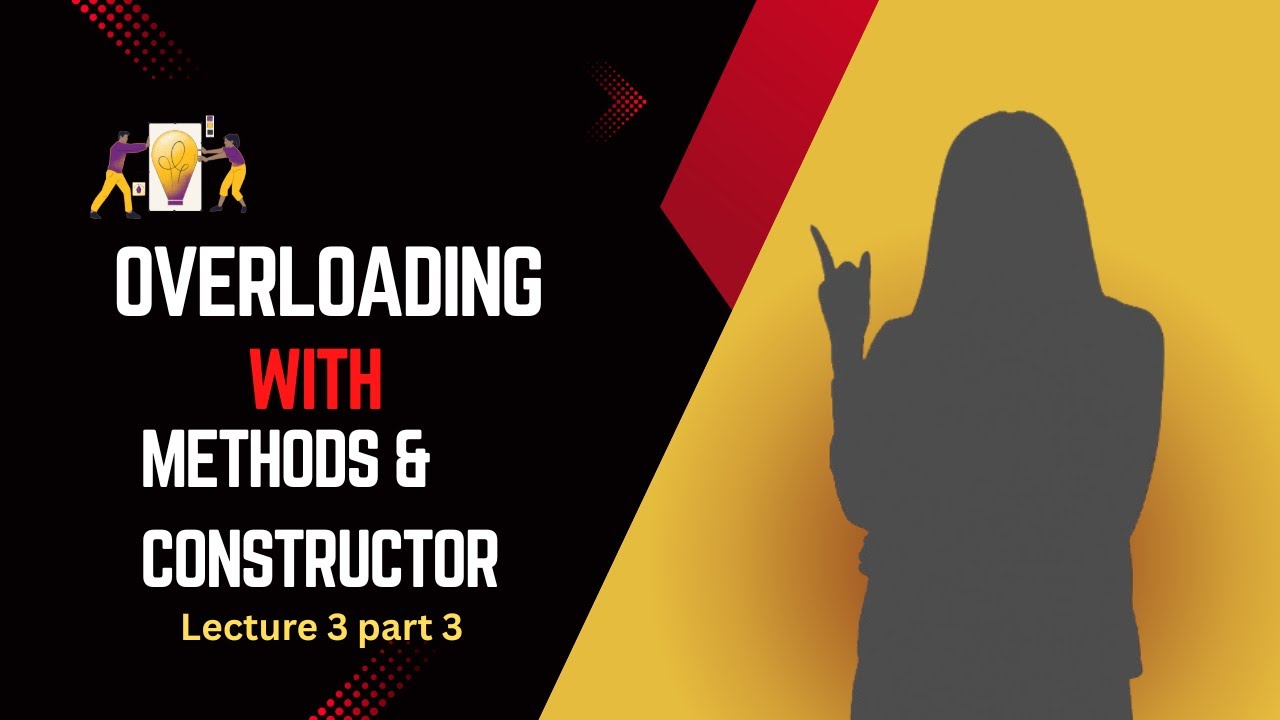 Lecture-3 | part 3 | Overloading | Method overloading | Constructor Overloading