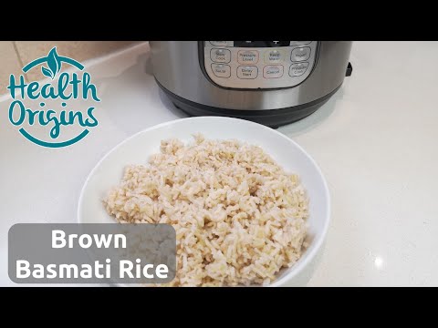 Easy brown basmati rice in Instant Pot