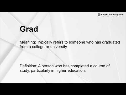 Grad Meaning