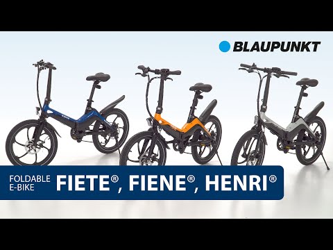 Blaupunkt foldable e-bike FIETE®, FIENE®, HENRI® (English)