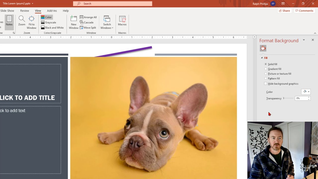 Re-style Embedded Visual Elements in PowerPoint with Slide Master