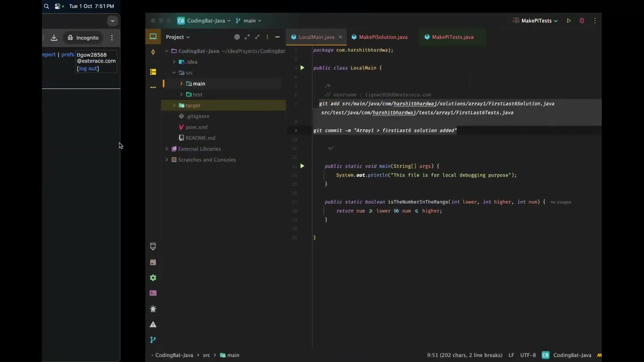 CodingBat Java | Array-1 Section | makePi Problem
