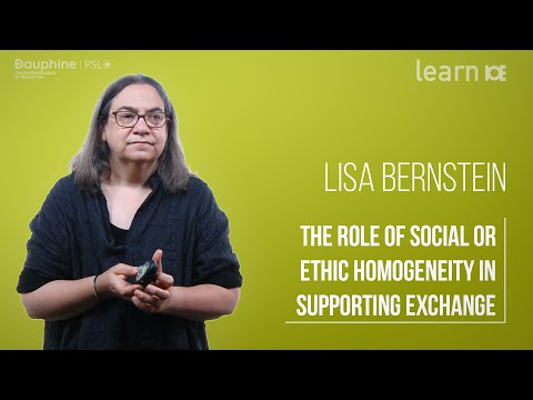 Lisa Bernstein explains Private Ordering – Home Economics