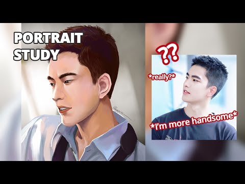 Portrait study : Drawing Birdy (Tseng Jing Hua - 曾敬驊) from Your Name Engraved Herein