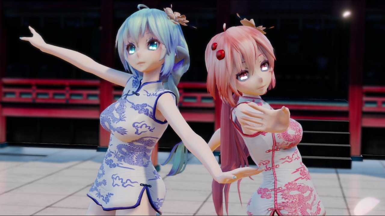 【MMD】Dive to Blue - 初音ミク / Hatsune Miku, 重音テト / Kasane Teto (1080p60fps)